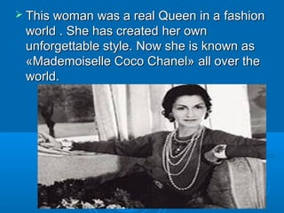 Coco chanel | PPT | Women\'s Clothing | Women\'s Fashion