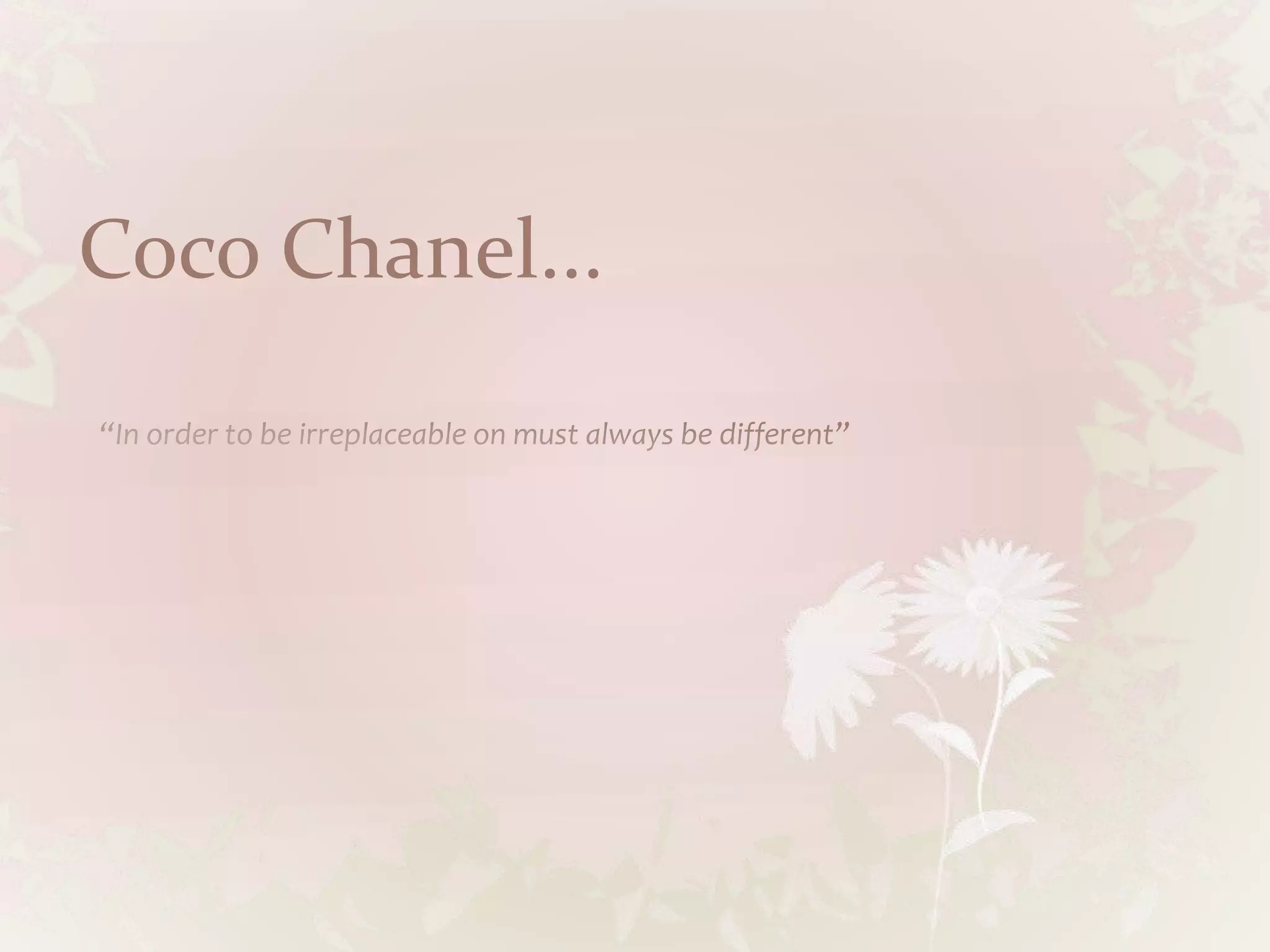 Coco chanel | PPTX