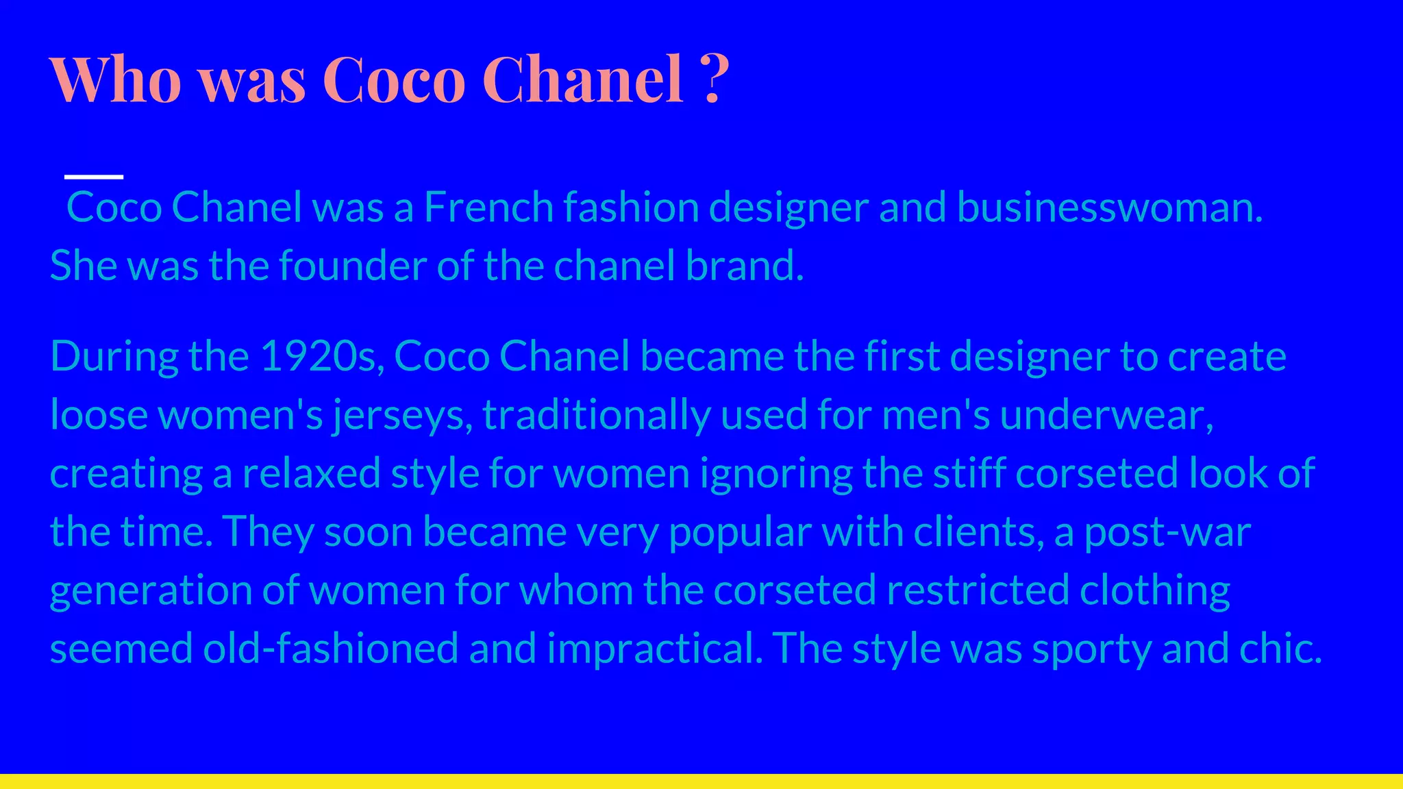 Coco chanel | PPT