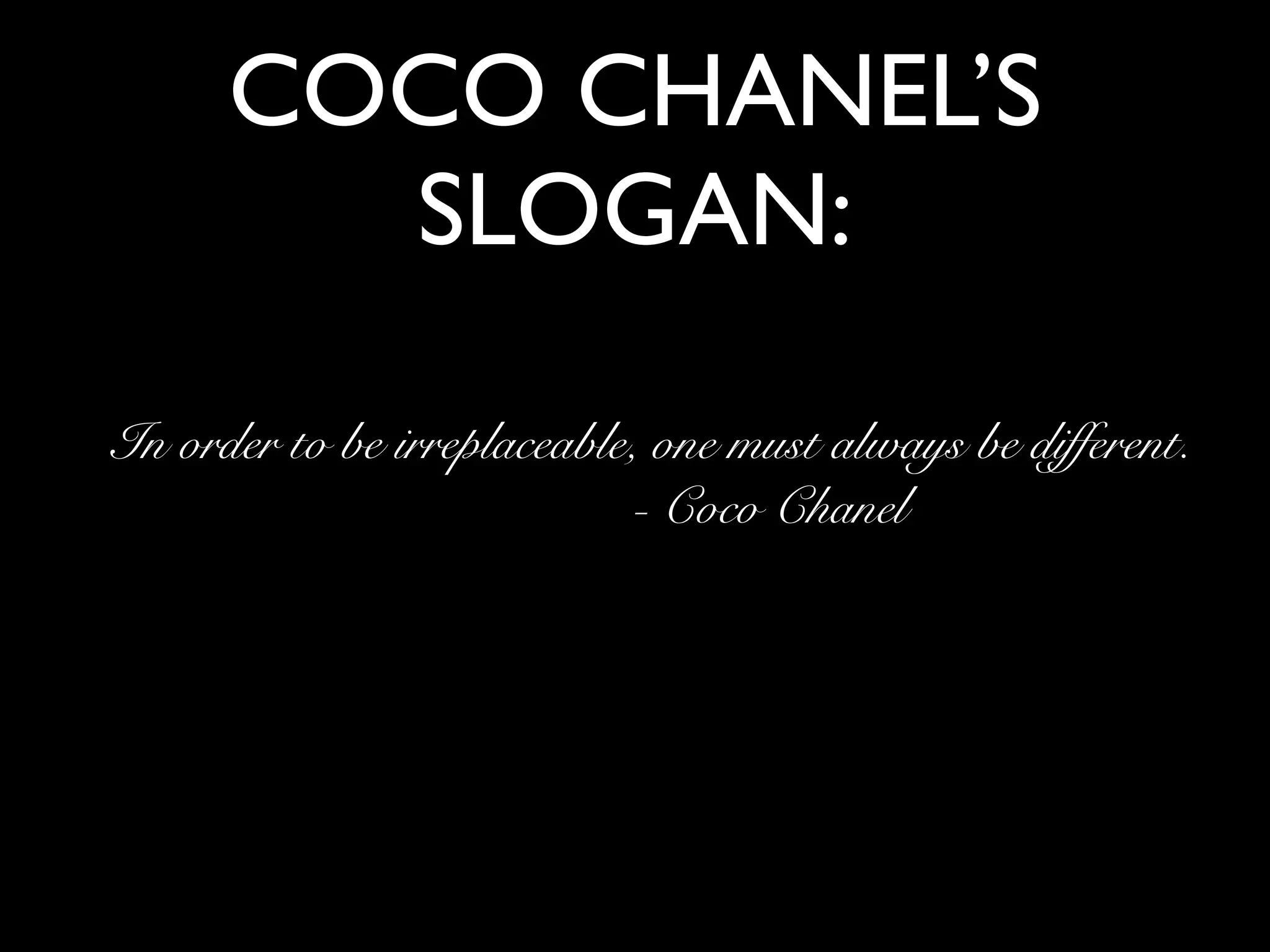 Coco Chanel | PPT