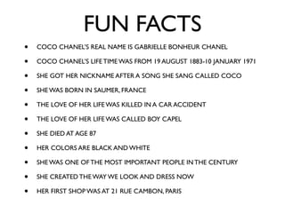 Coco Chanel | PPT
