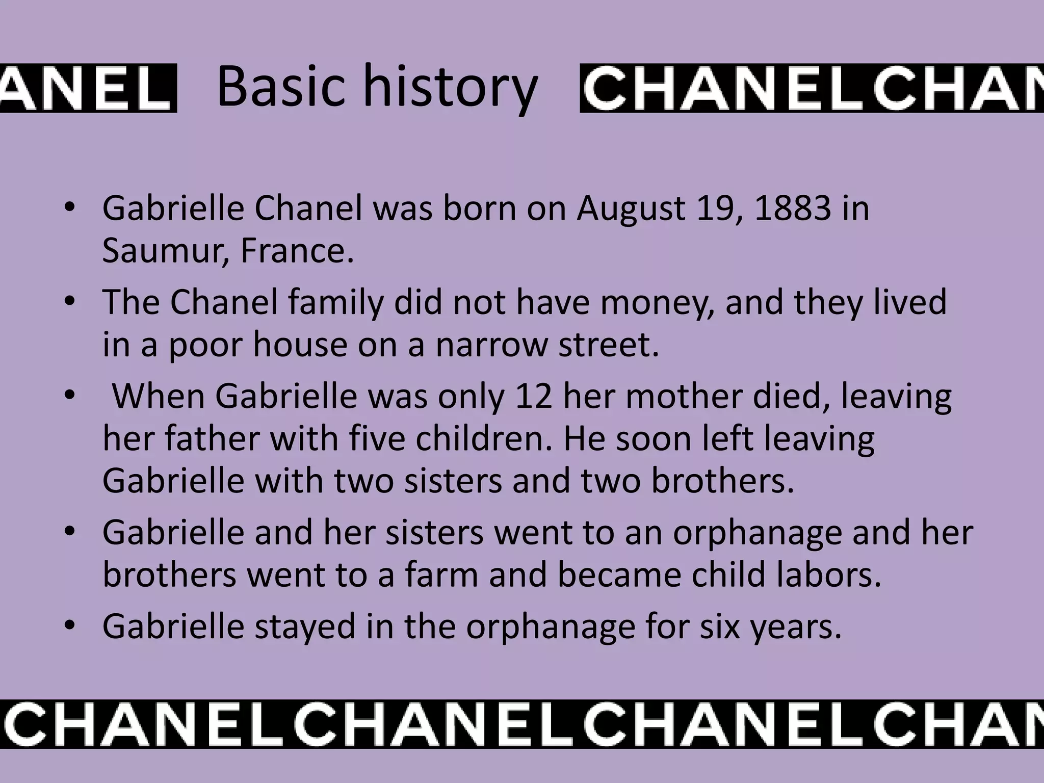 Coco chanel powerpoint | PPTX