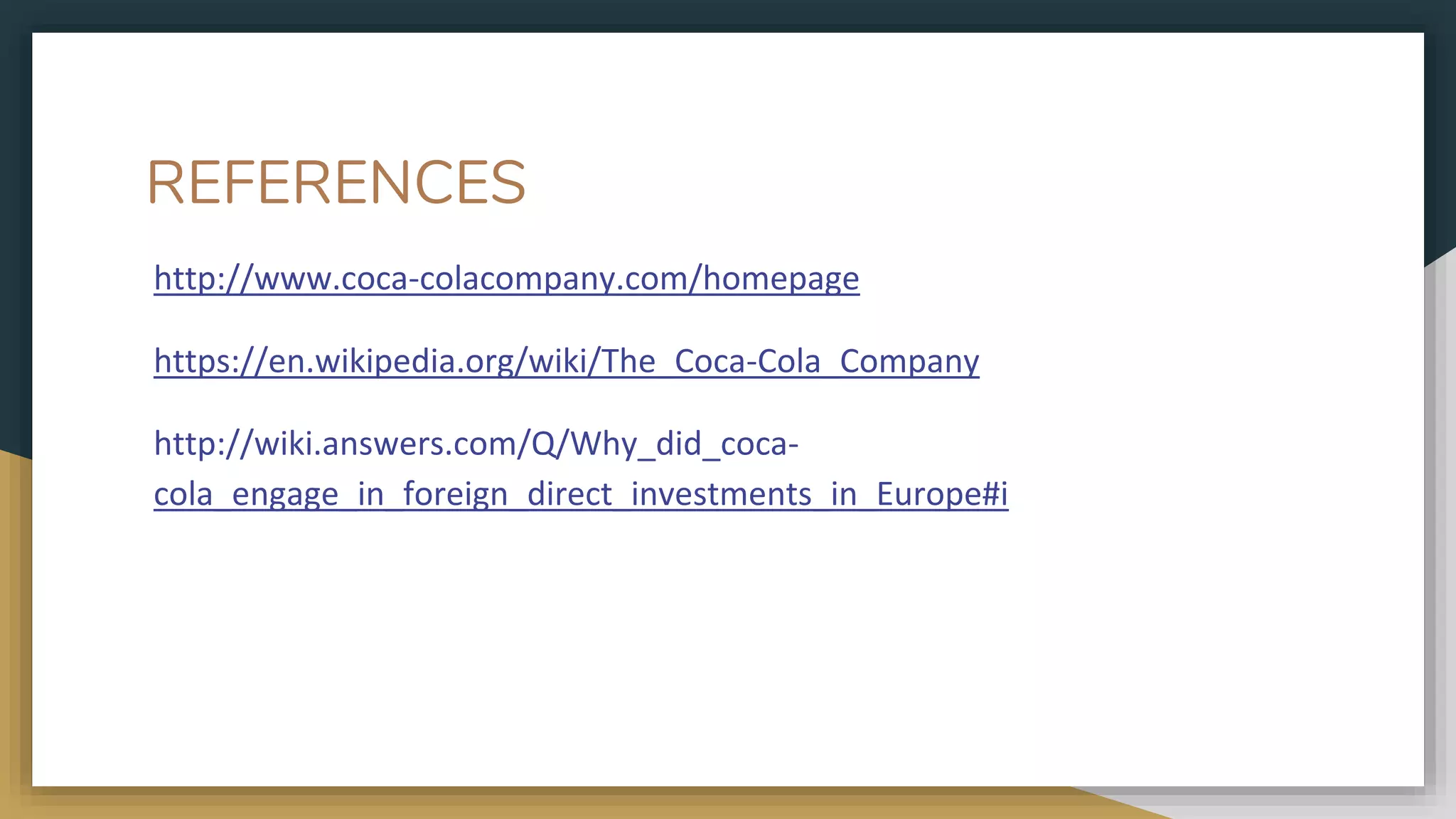 Coco cola case study | PPTX