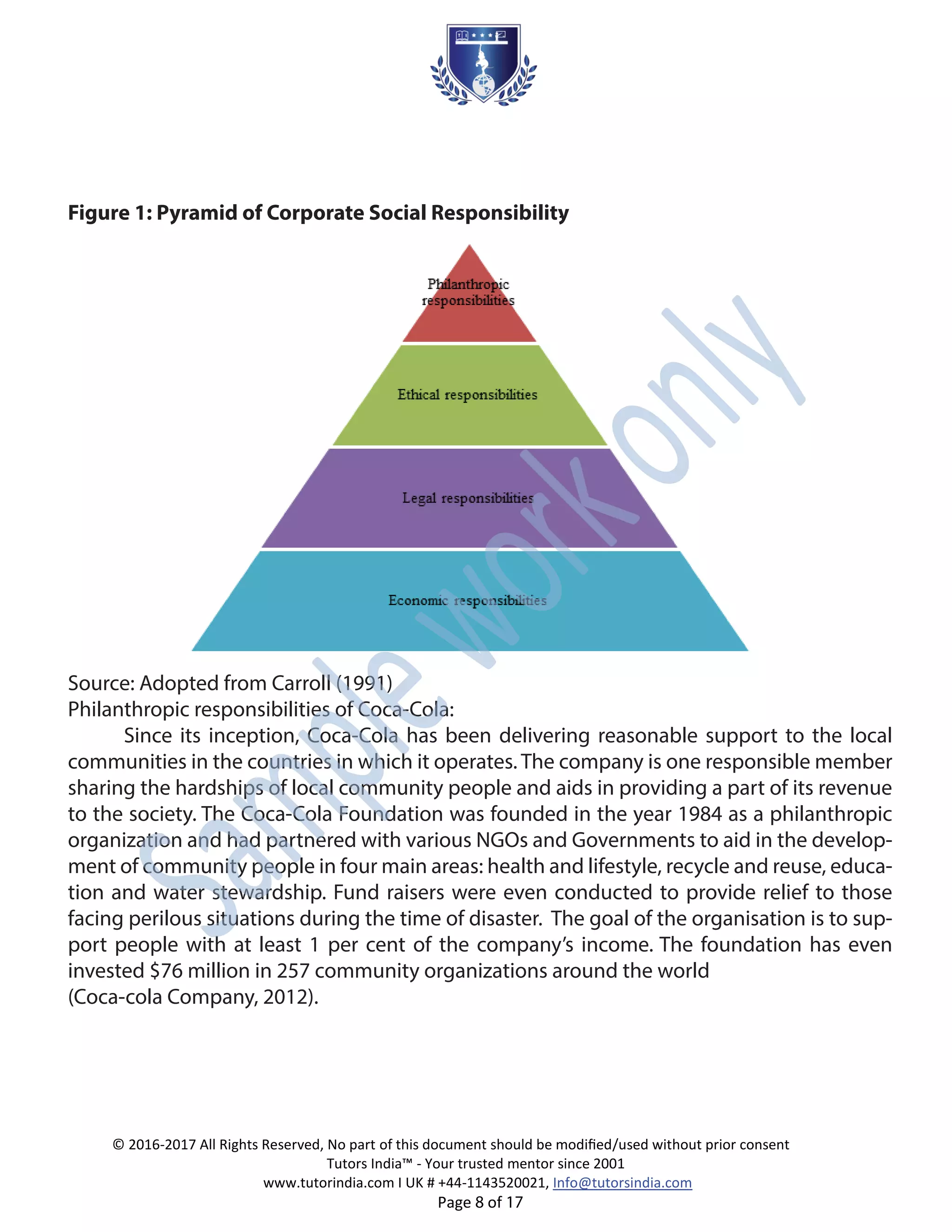 Coca Cola Market Research Assignment In UAE - Tutors India | PDF