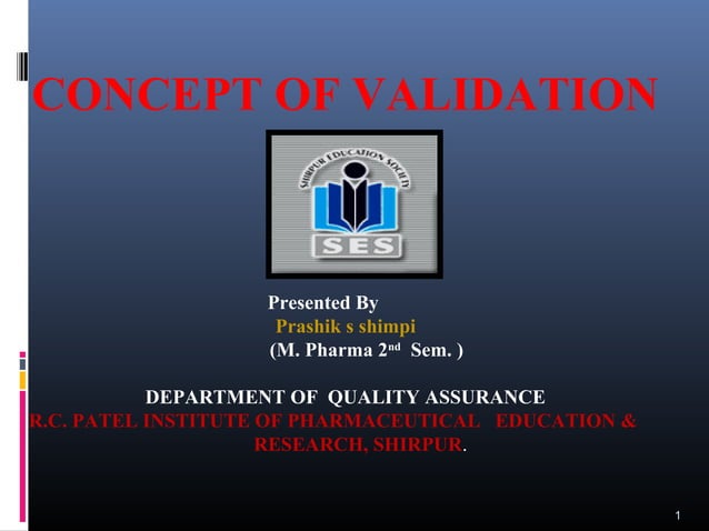 concept of validation | PPT