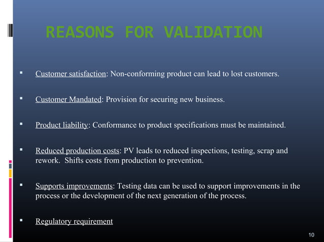 concept of validation | PPT