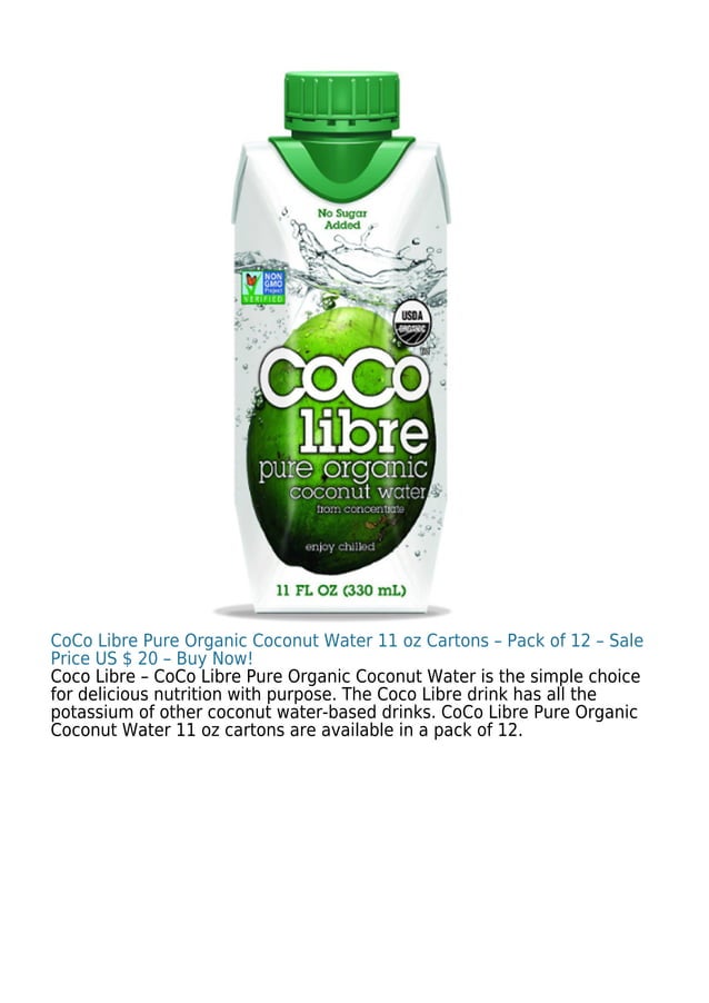 Coco Libre Original Coconut Water | PDF