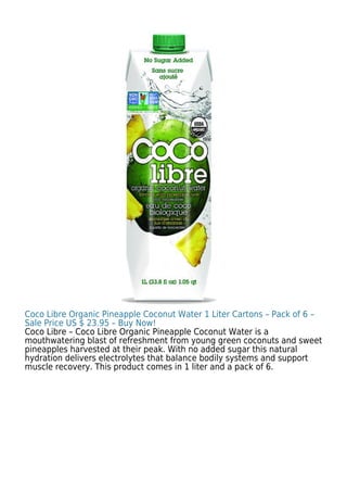 Coco Libre Original Coconut Water | PDF