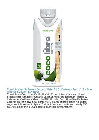 Coco Libre Original Coconut Water | PDF
