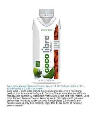 Coco Libre Original Coconut Water | PDF