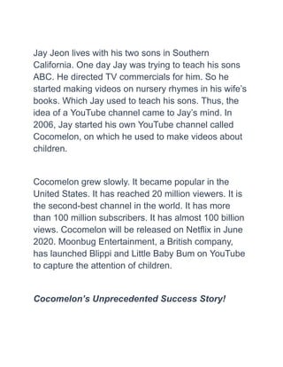 Cocomelon Net Worth 2023. | PDF