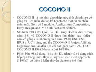 Cocomo – constructive cost model | PPT