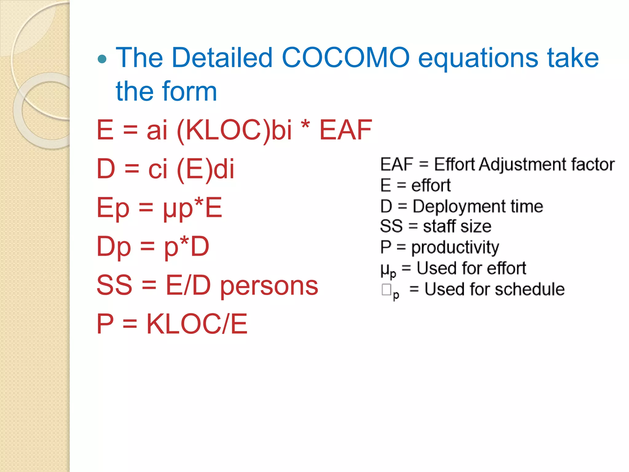 Cocomo ( cot constrictive model) and capability maturity model | PPTX