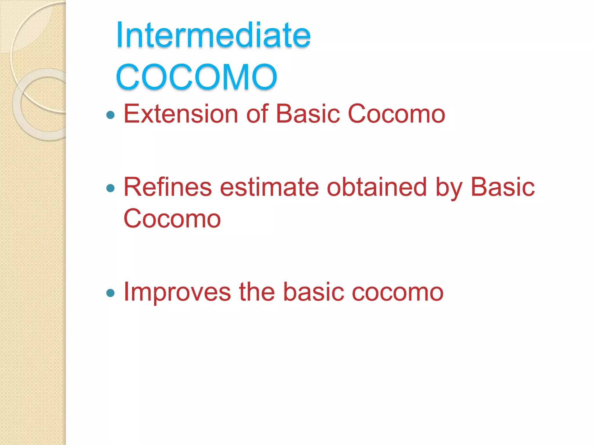 Cocomo ( cot constrictive model) and capability maturity model | PPTX
