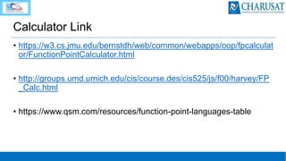 SOFTWARE ESTIMATION COCOMO AND FP CALCULATION | PPTX