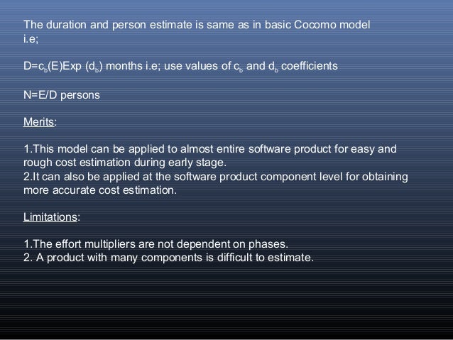 The basic cocomo model - meguideX