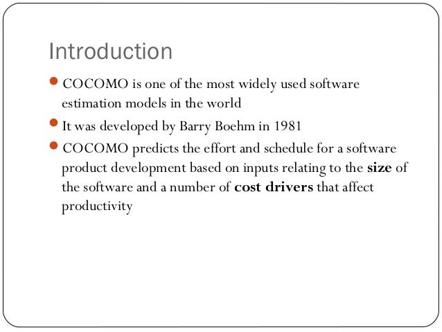 Cocomo model