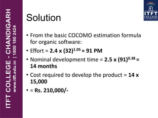 ITFT - Cocomo model | PDF | Computer Software and Applications | Computing