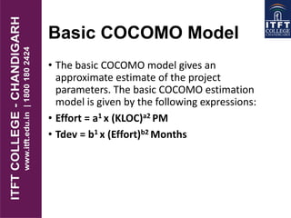ITFT - Cocomo model | PDF | Computer Software and Applications | Computing