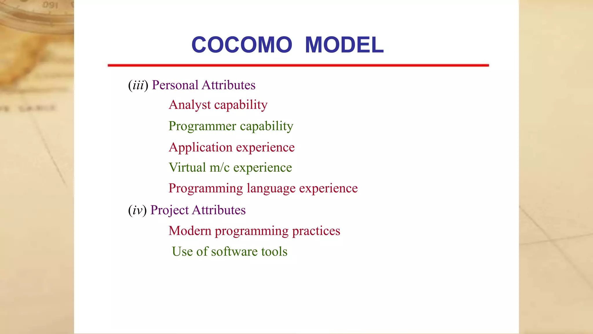 Cocomo model | PPSX | Web Development | Internet