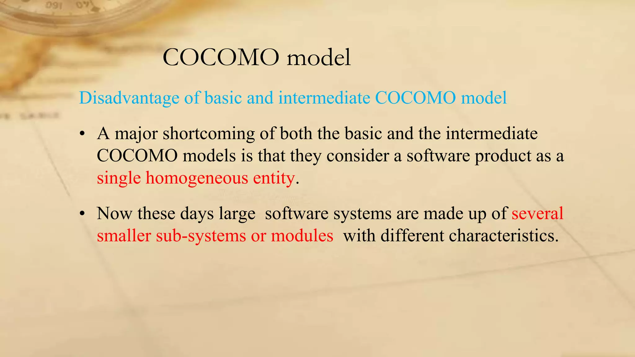 Cocomo model | PPSX