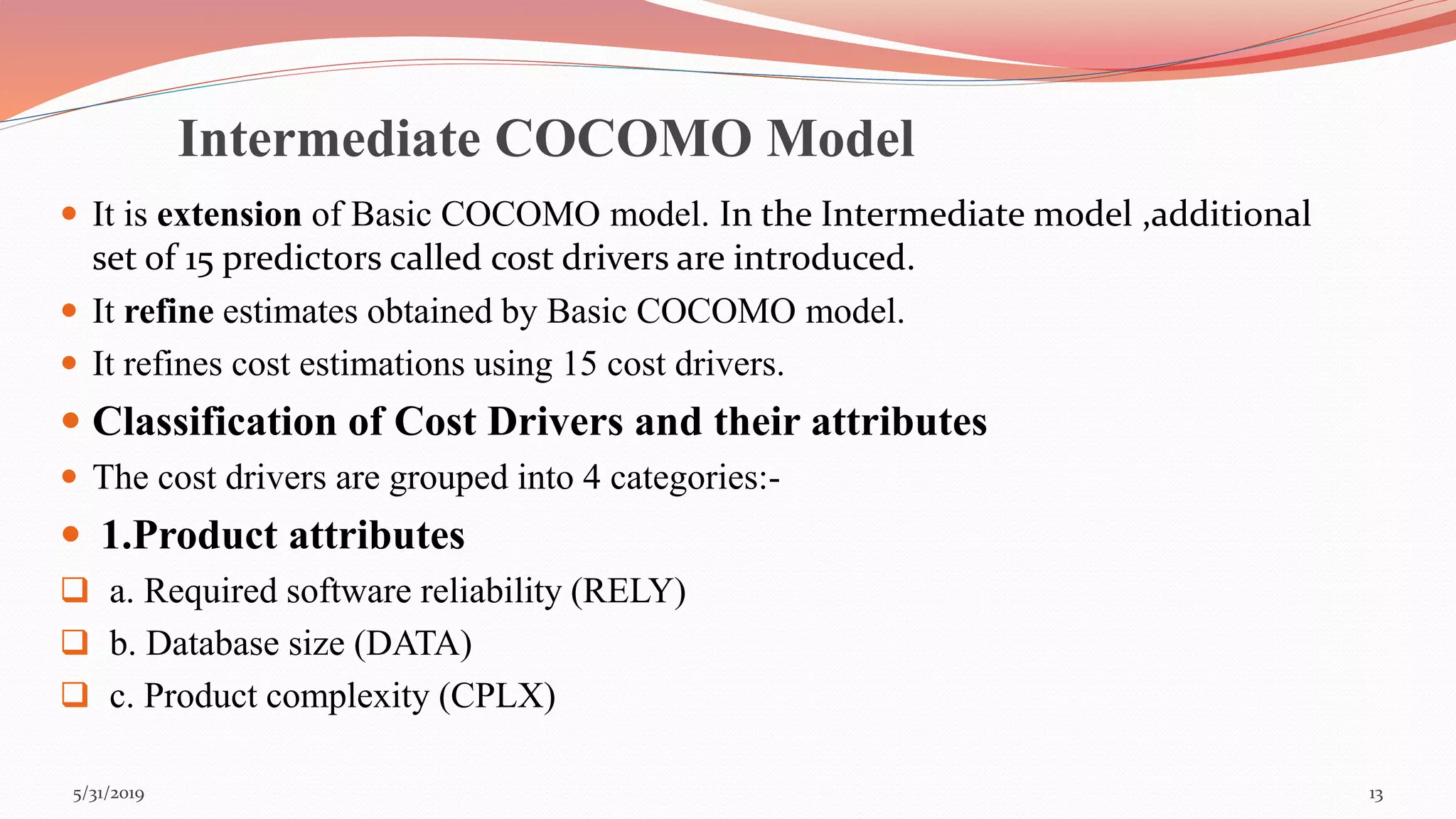 COCOMO model | PPTX