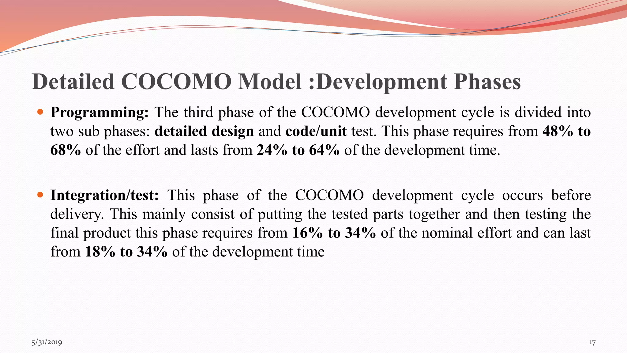 COCOMO model | PPTX