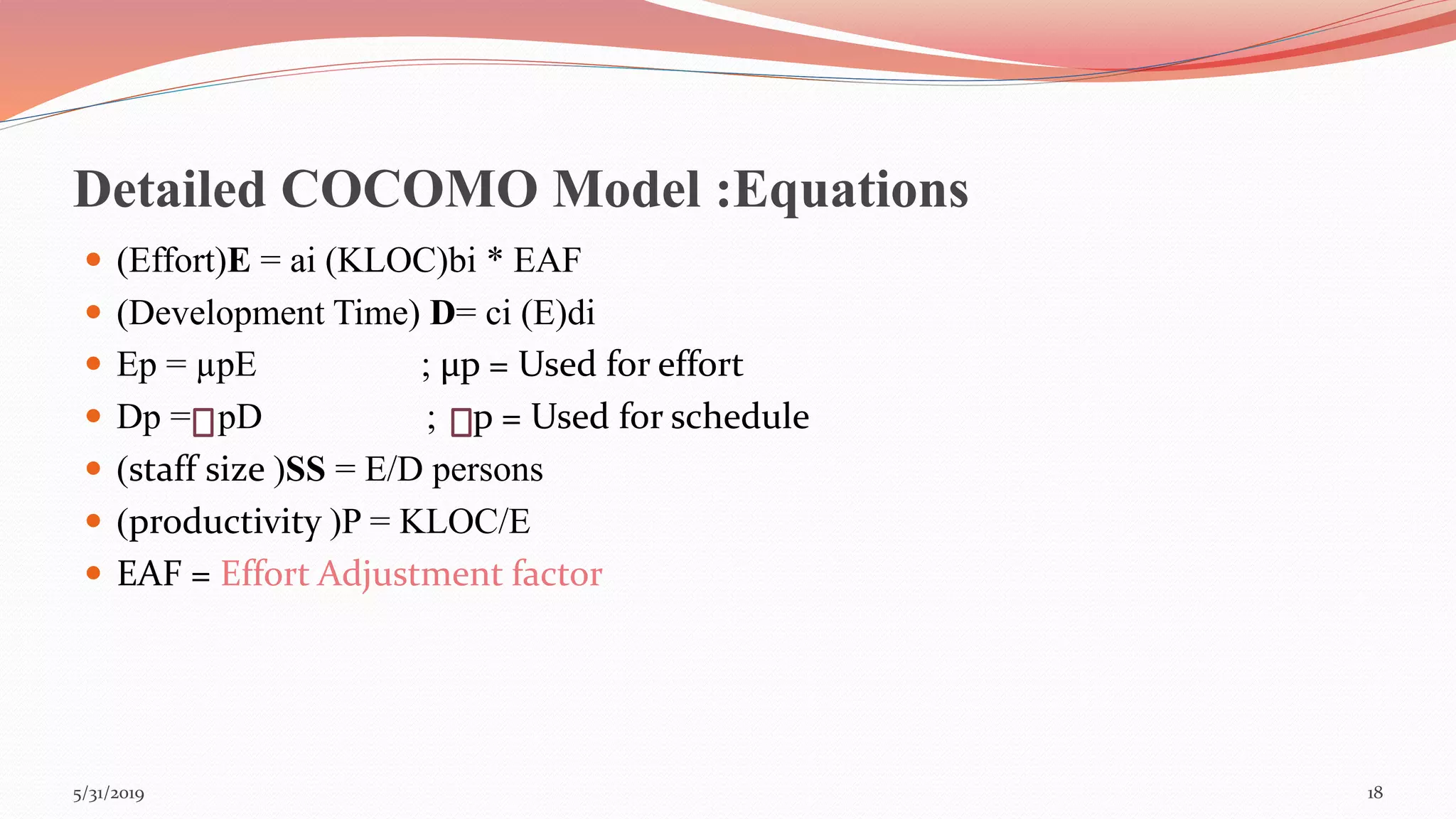COCOMO model | PPTX