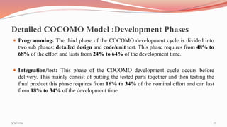 COCOMO model | PPTX