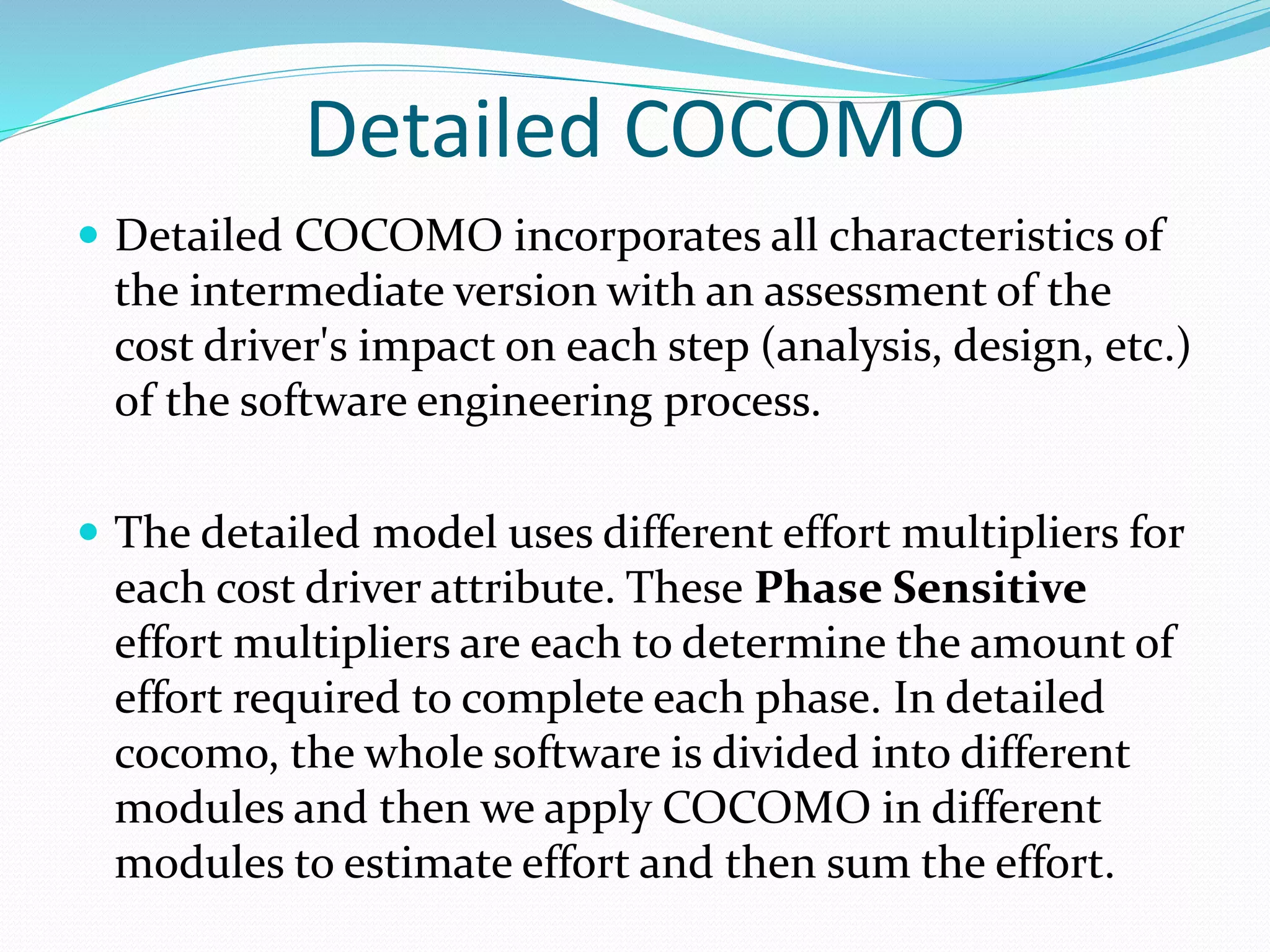 Cocomo model (muskan soni) | PPTX