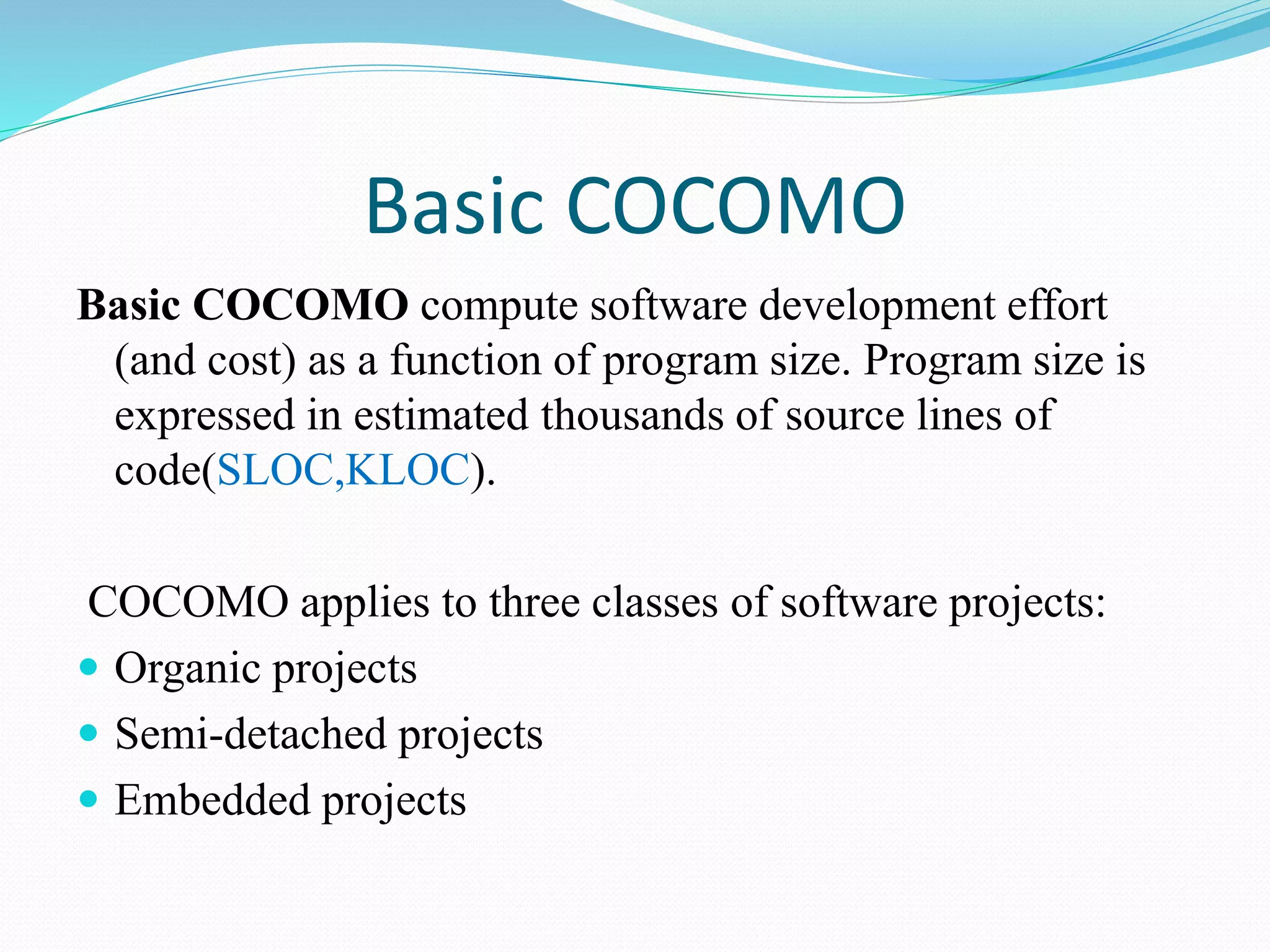 Cocomo model (muskan soni) | PPTX