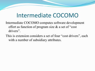 Cocomo model (muskan soni) | PPTX