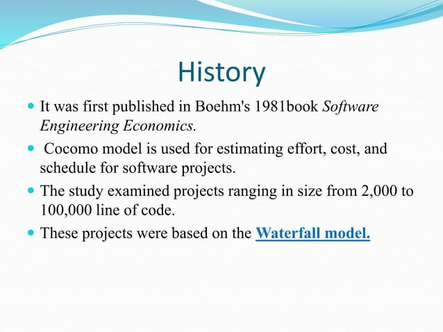 Cocomo model (muskan soni) | PPTX