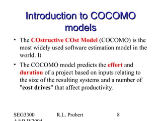 Cocomo models | PPT