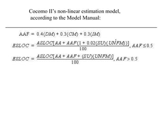 Cocomo Model Presentation Software Engineering, MAKUT | PPT