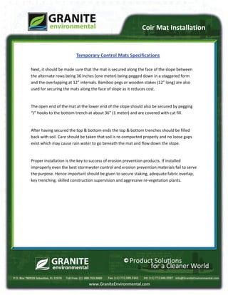 Coconut Coir Mat | PDF