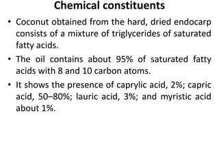 COCONUT OIL- Copra oil | PPTX