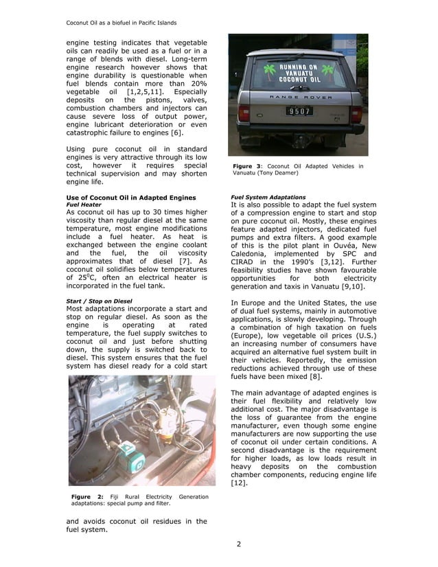 Coconut Oil as a Biofuel in Pacific Islands | PDF | Free Download