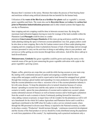 Coconut plantation land diversification | DOCX