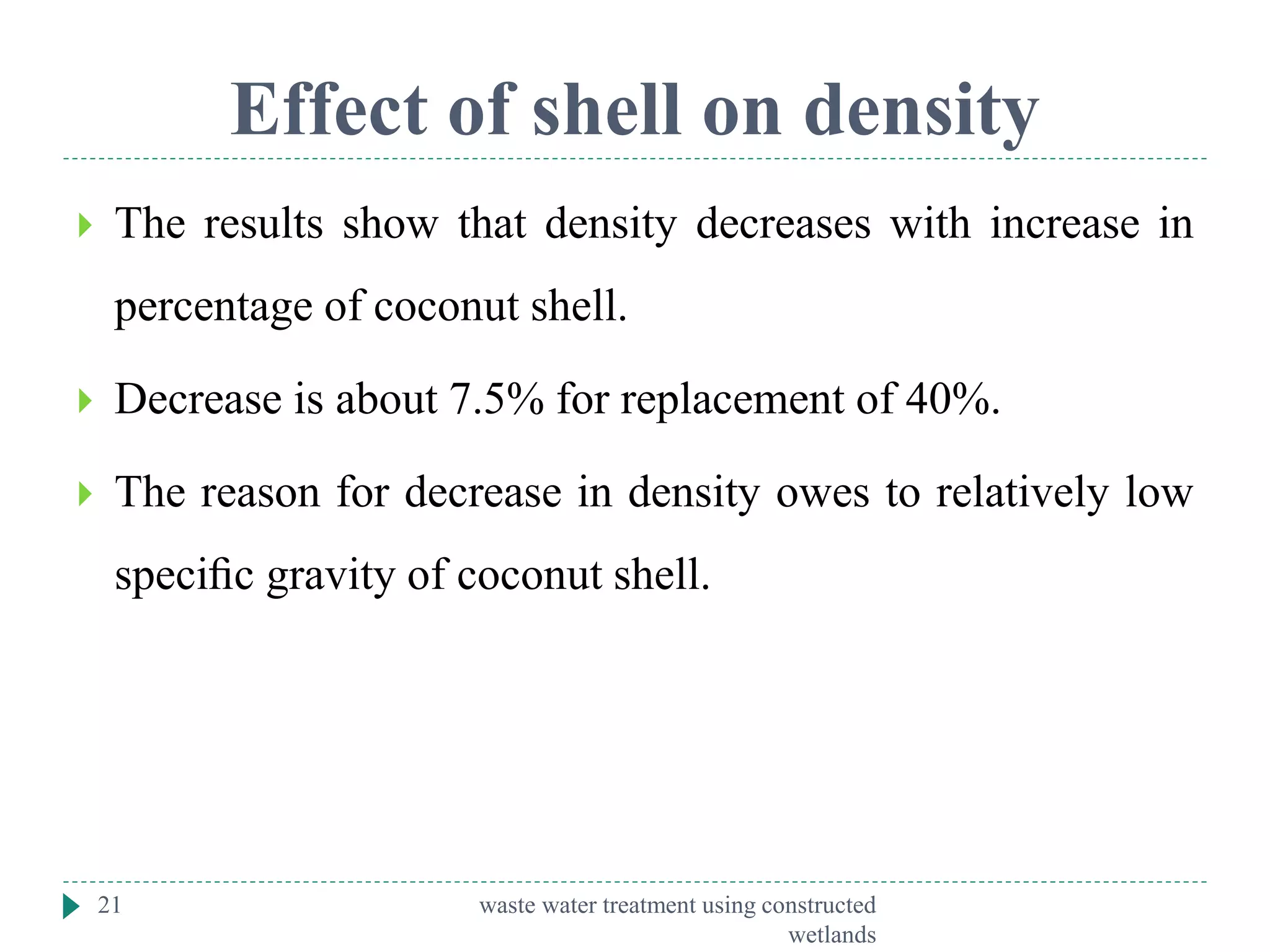 Coconut shell as coarse aggregate in the concrete | PPTX