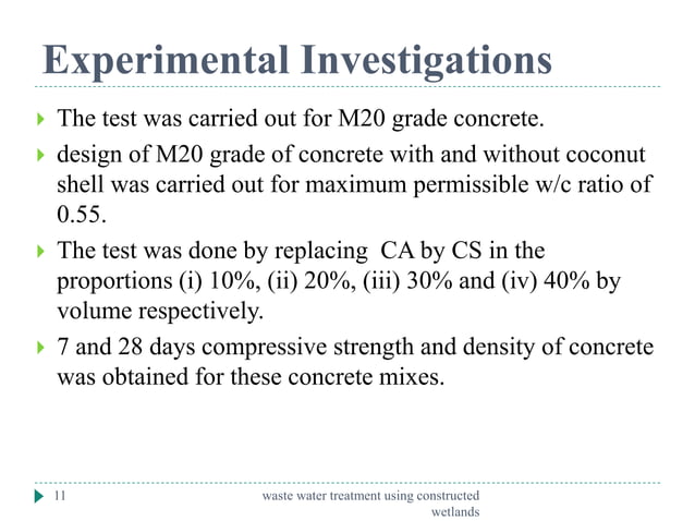 Coconut shell as coarse aggregate in the concrete | PPTX | Civil ...