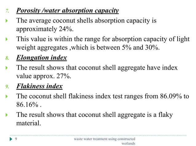 Coconut shell as coarse aggregate in the concrete | PPTX | Civil ...