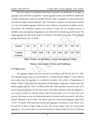 Coconut shell as coarse aggregate in the concrete | DOCX
