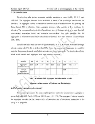 Coconut shell as coarse aggregate in the concrete | DOCX