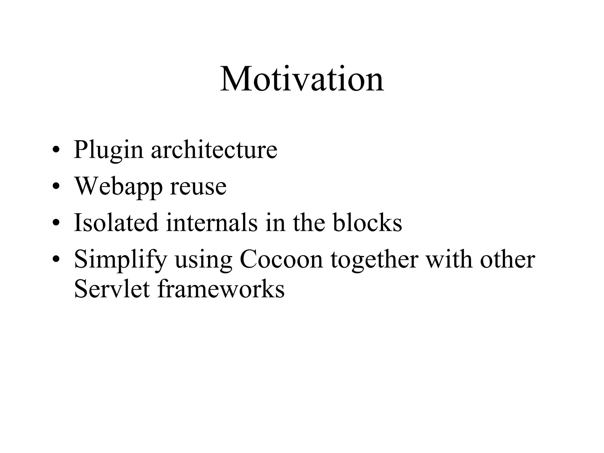 Cocoon Blocks CocoonGT2006 | PPT | Web Development | Internet