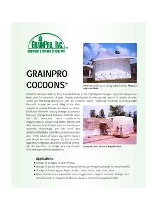 Grainpro Cocoon brochure | PDF