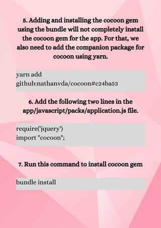 Cocoon gem example | PDF
