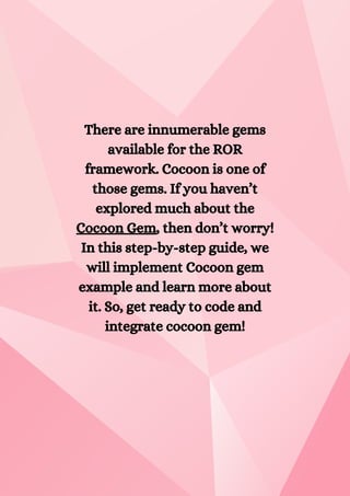 Cocoon gem example | PDF