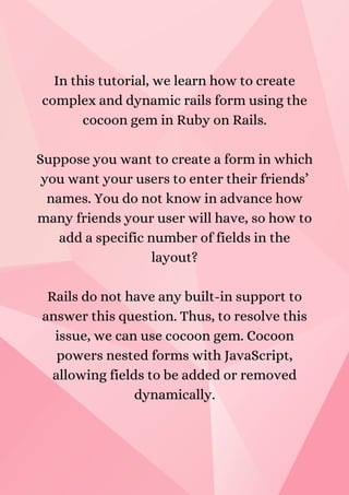 Cocoon gem example | PDF