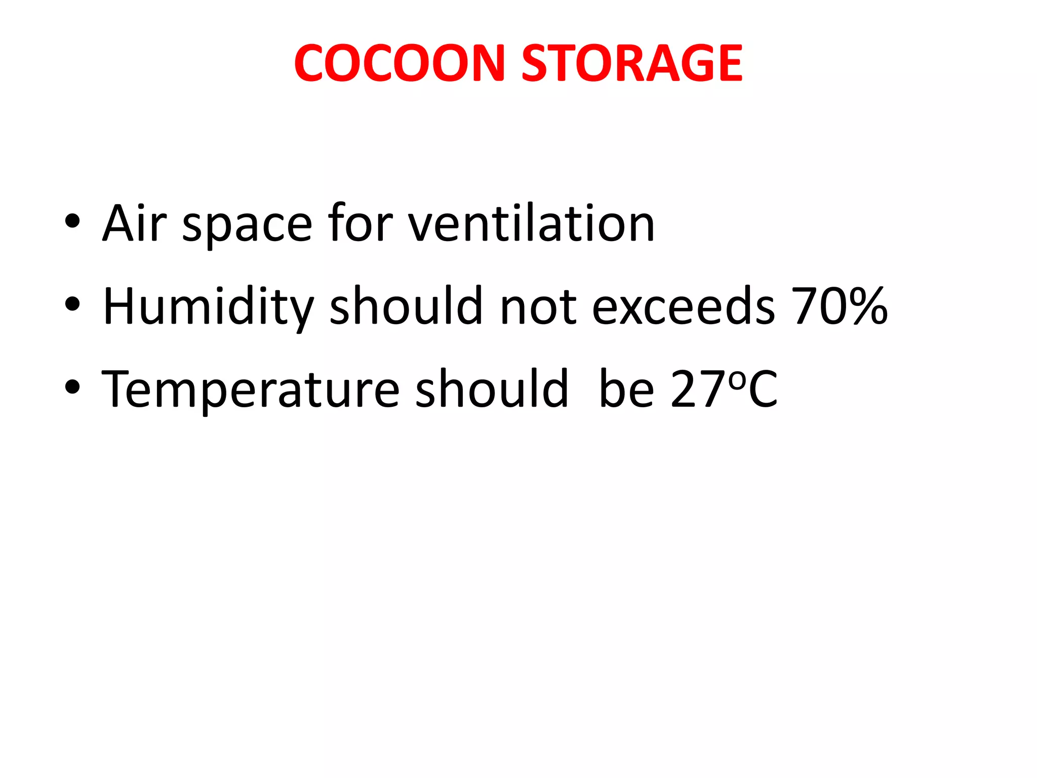 Cocoon harvesting and processing | PPTX